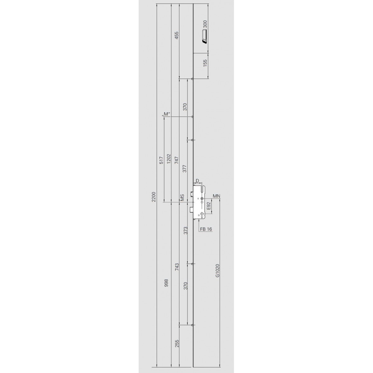 Broasca inchidere multipunct cu 4 role, ROTO, dornmass 35 mm, interax ...