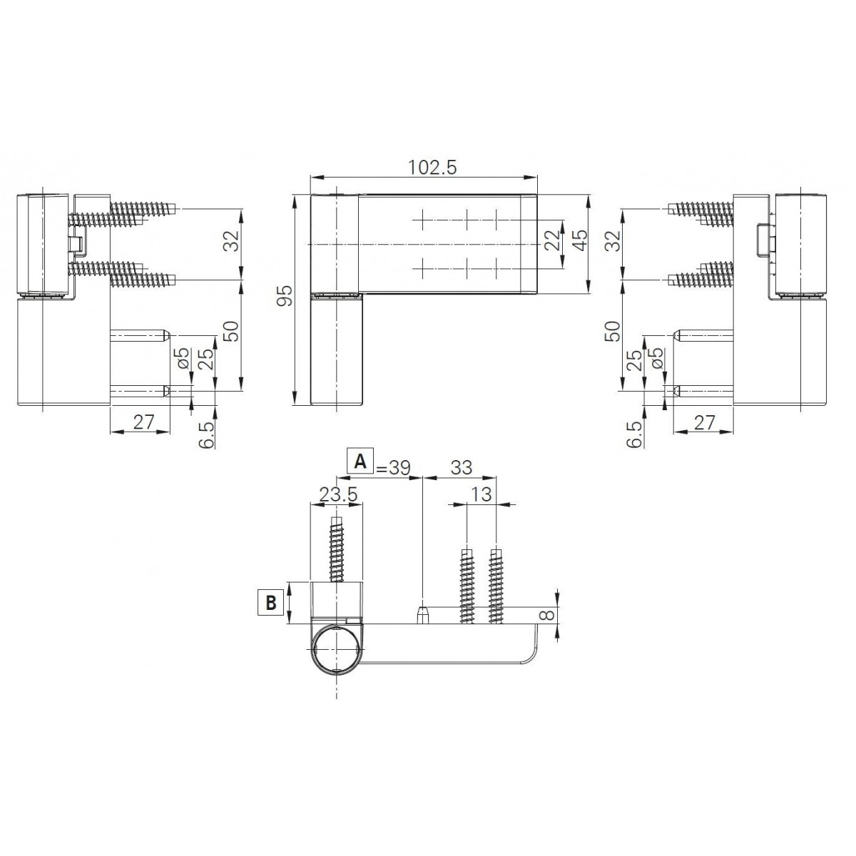 Balama usa termopan, Roto, Solid 150 P, reglabilă 3D, 17-20.5 mm, max ...