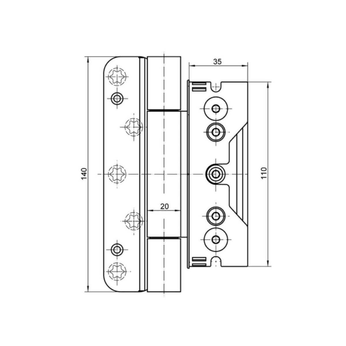 Set balama pentru usi de intrare din lemn cu deschidere interioara ...